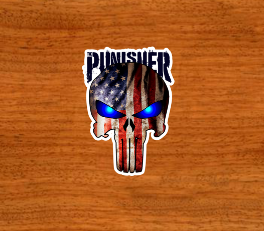 The Punisher Vinyl Sticker Waterproof Sticker Laminated High Quality ...