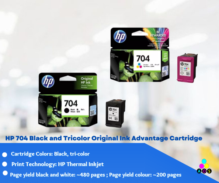 HP 704 Original Ink Advantage Cartridge | Lazada PH