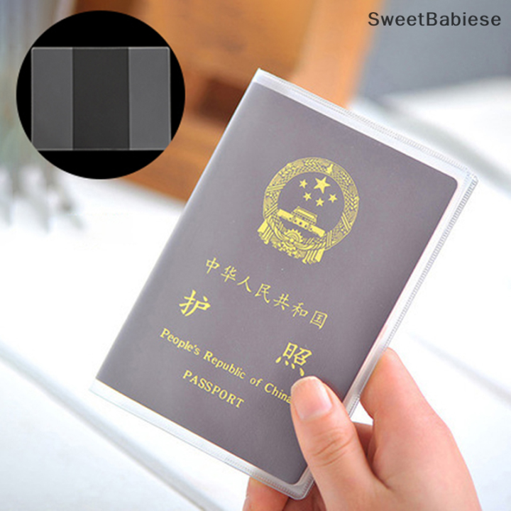 [Sweet] Transparent Passport Cover on Waterproof Document Bags Passport ...