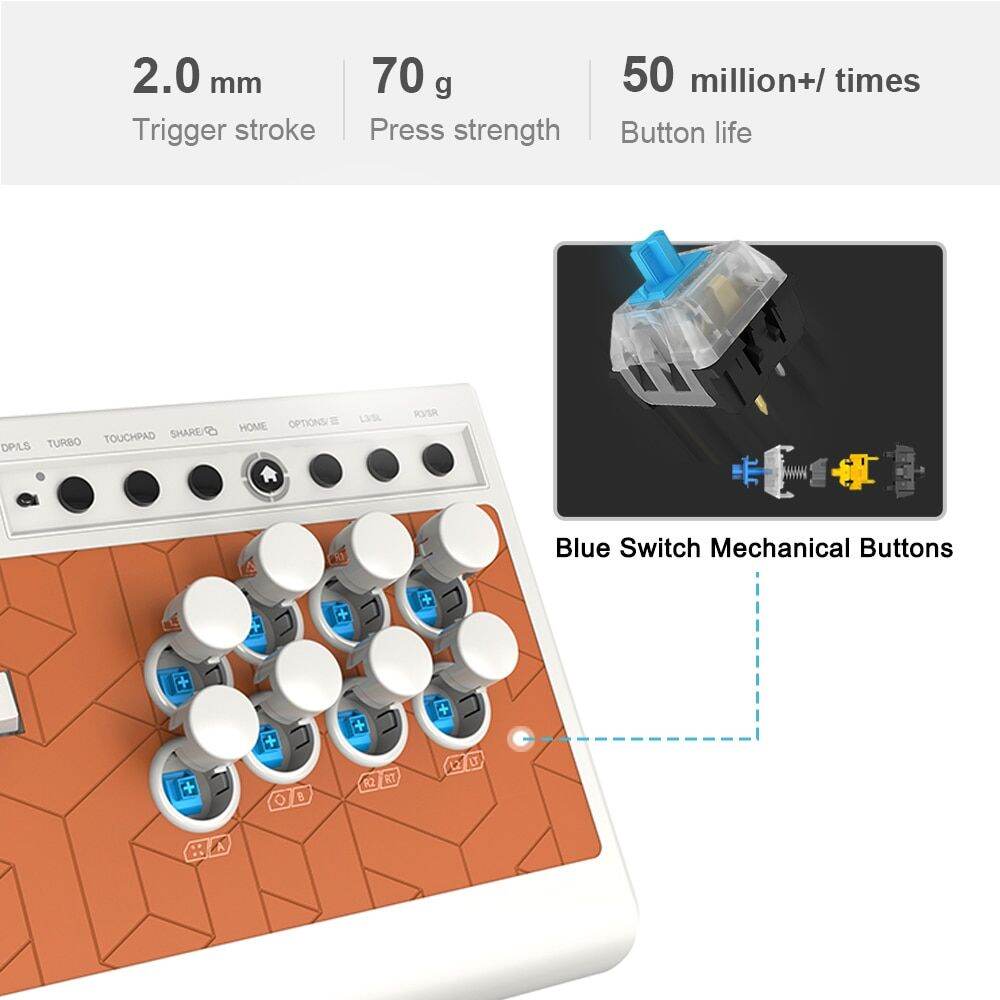 Arcade Fight Stick PXN X8 Joystick Wired Game Controller Fighting Stick for PC/Android/PS3/PS4 ...
