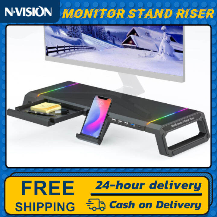 Multifunction Monitor Riser Monitor Stand Foldable Monitor Stand Riser ...
