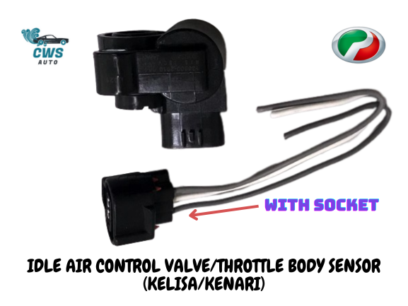PERODUA GENUINE 3PIN IDLE AIR CONTROL VALVE / THROTTLE BODY SENSOR FOR ...
