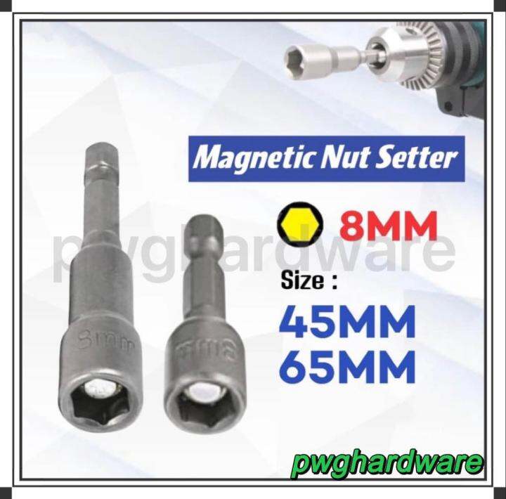 8mm Magnetic Crump Bit Hex Nut Setter / Screw Driving Bit for Power ...