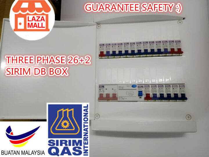【3 PHASE】 DB BOX FULL SET 30 WAY MAXGUARD / UMS (FREE 16MM SIRIM WAYAR ...