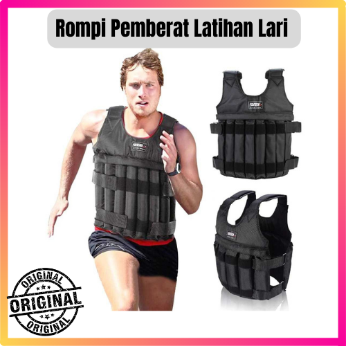 BEST SELLER SUTENG Rompi Pemberat Latihan Lari Weighted Vest Beban 20kg ...