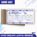 NOTA / KWITANSI TOKO EMAS CUSTOM, UKURAN 21X11CM, SURAT JALAN DLL ...