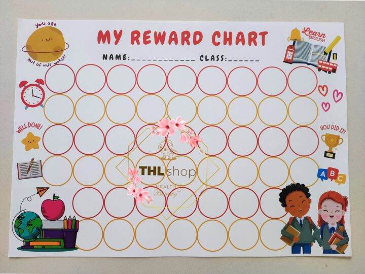 Phiếu tích điểm sticker khen thưởng học sinh | Lazada.vn