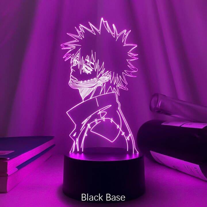 โคมไฟ3d อะนิเมะ My Hero Academia Dabi ไฟ Led สำหรับอุปกรณ์ตกแต่งห้องนอน ...