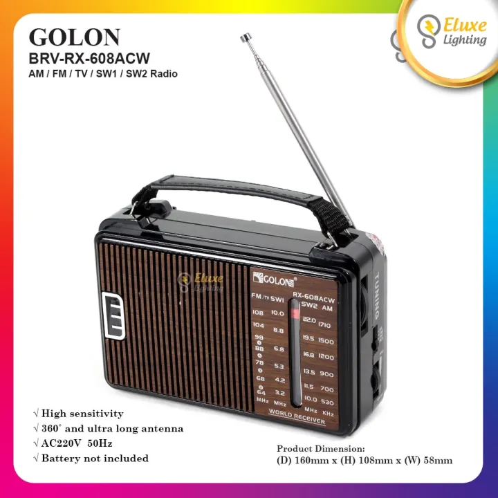 GOLON RX-608ACW RADIO | Lazada