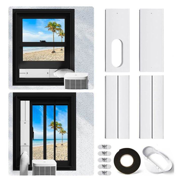 Portable AC Window Kit with Coupler, Adjustable AC Vent Kit Universal ...