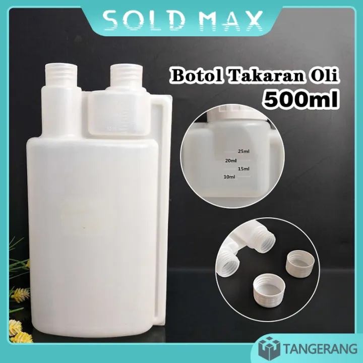 500ML Botol Takaran Oli Samping/Botol Oli Samping Twin Neck/Botol Takar ...