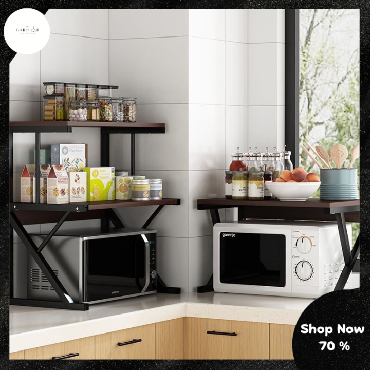 🌟Garish Furniture🌟ชั้นคร่อมไมโครเวฟ ชั้นวางเตาไมโครเวฟ ชั้นวางของในครัว ...