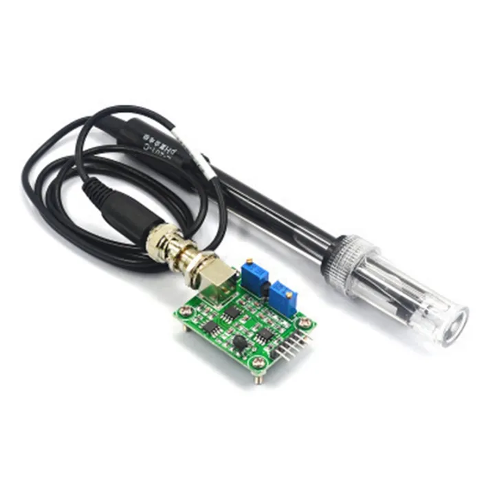 PH0-14 Value Detect Sensor Module + PH Electrode Probe BNC for Arduino | Lazada.co.th
