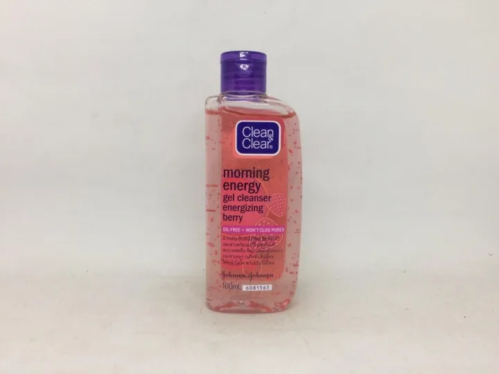 Clean & Clear Morning Energy Gel Cleanser Energizing Berry 100ml x 1 ...