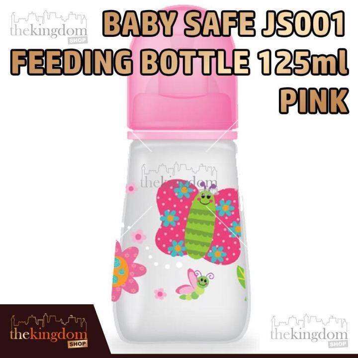 Baby Safe JS001 Feeding Bottle 125ml Pink Botol Susu Anak Merah Muda ...