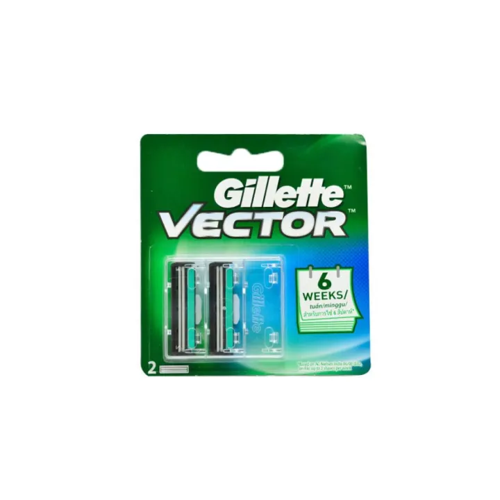 GILLETTE Vector Twin Blades Refill 2s | Lazada PH