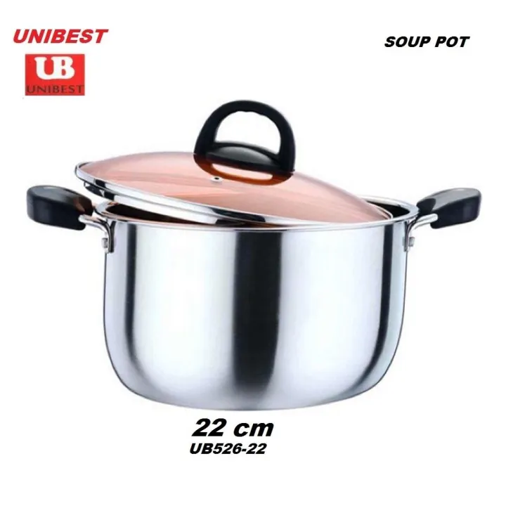 UNIBEST Diamond Stainless Steel High Quality Soup Pot | Lazada PH