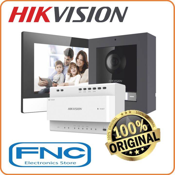 HIKVISION DS-KIS702Y-P Door Access Two-Wire 2MP H.264 True WDR 7" Touch Screen Monitor Two-Way ...