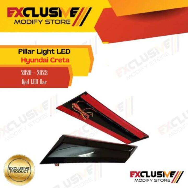 LED Pillar Light Hyundai Creta 2020 - 2023 Red Led Bar | Lazada Indonesia