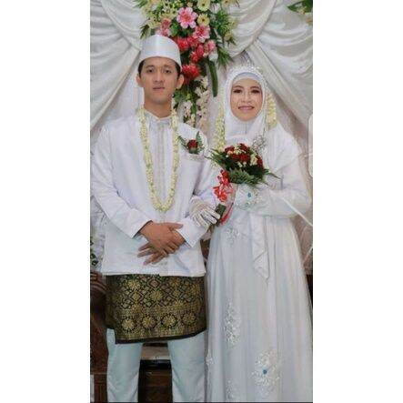 Baju Nikah Couple Pasangan Muslim Jumbo Koko Pengantin Pria Couple Gaun ...