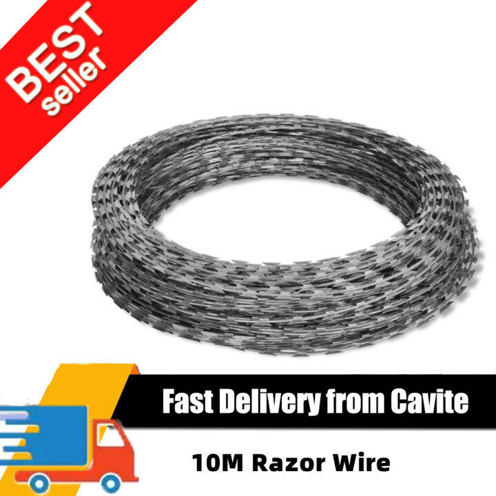 10m Razor Wire for Wire Fencing - Galvanized Steel Wire Barbed Wire and ...