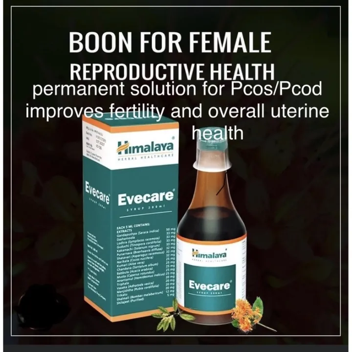 Himalaya Evecare Syrup For Pcos/Pcod Improves Woman Fertility | Lazada PH