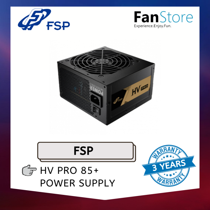 FANSTORE FSP HV PRO 85+ 80 Plus Bronze Non-Modular PSU Power Supply ...