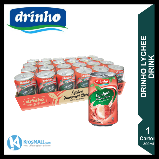 Drinho Lychee Drink 1 Carton (24 x 300ml) | Lazada