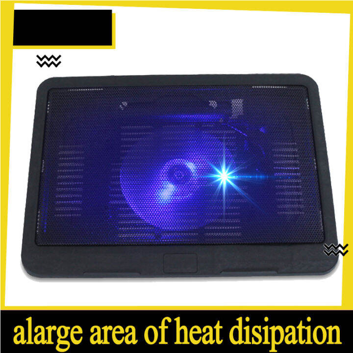 Laptop Cooling Pad Gaming Laptop Cooler Dual Fan Cooling Base For 12 to ...