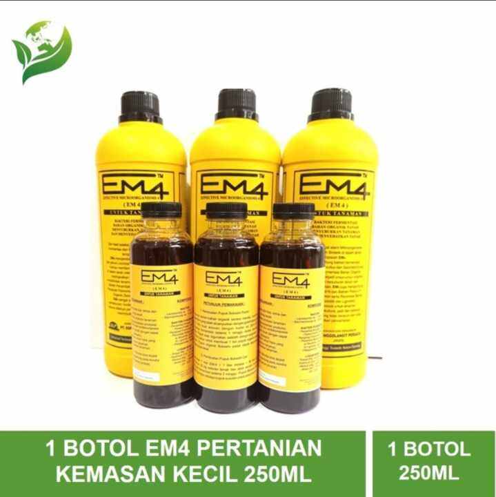 EM4 PERTANIAN KEMASAN 250ML PENYUBUR TANAH-CAIRAN BENIH KOMPOS | Lazada ...