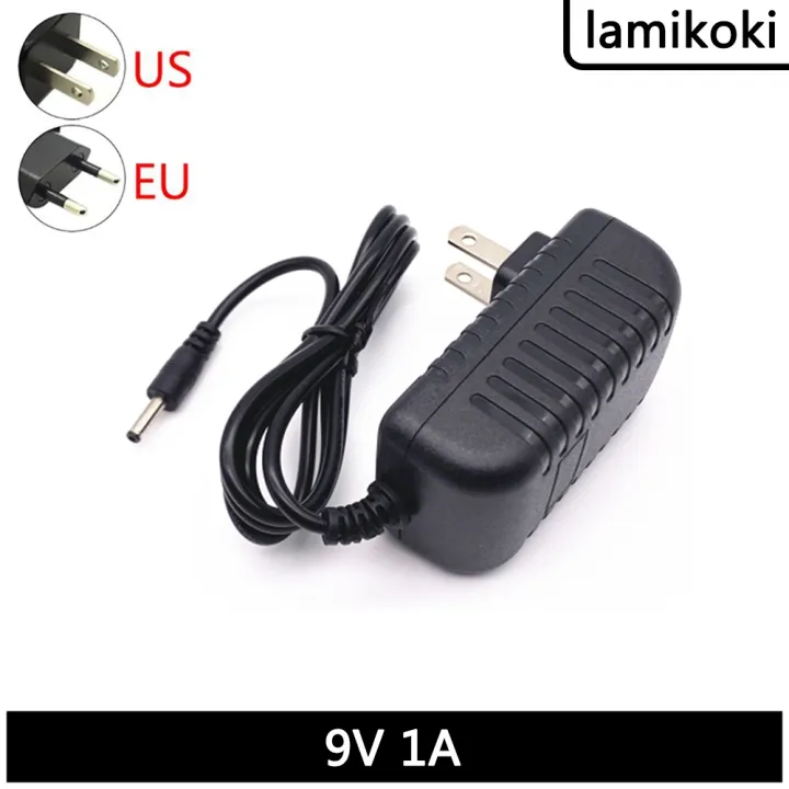9V 1A Power Adapter Input: 100 240V AC To Output: 9V DC 3.5mm Small ...