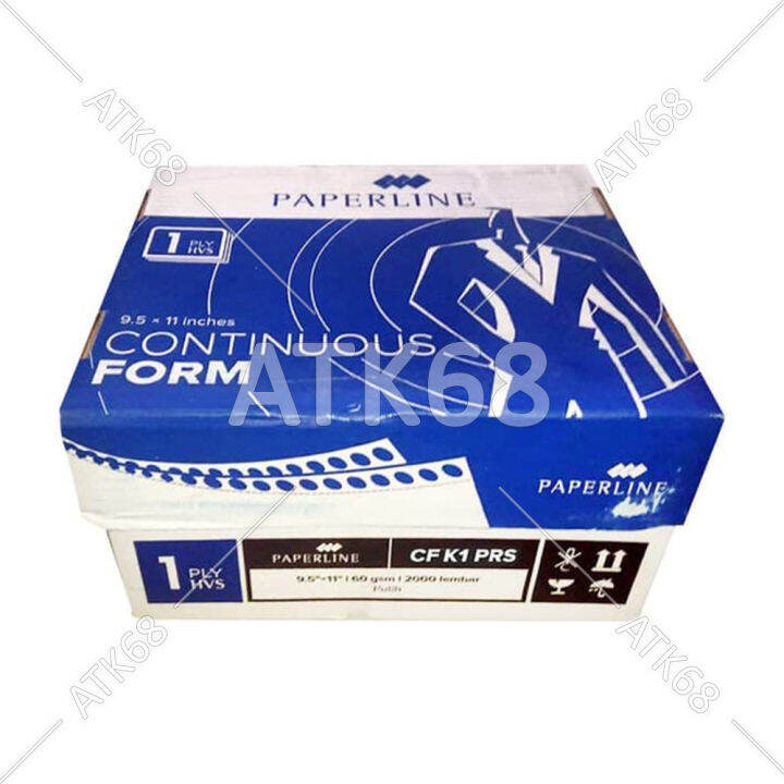 Continuous Form Paperline 1 Ply Warna / Kertas Kantor / Kertas Komputer ...