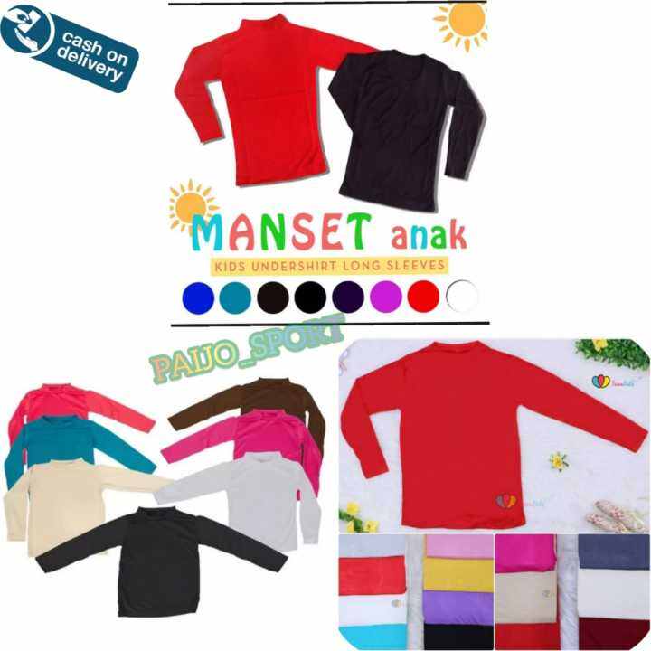 Baju Manset Anak Ukuran M untuk Umur 3-11thn Bahan Spandex Polyster ...