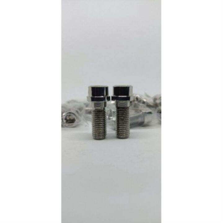 STAINLESS SIDE MIRROR BOLTS(YAMAHA/HONDA ETC.) SOLD BY PAIR | Lazada PH