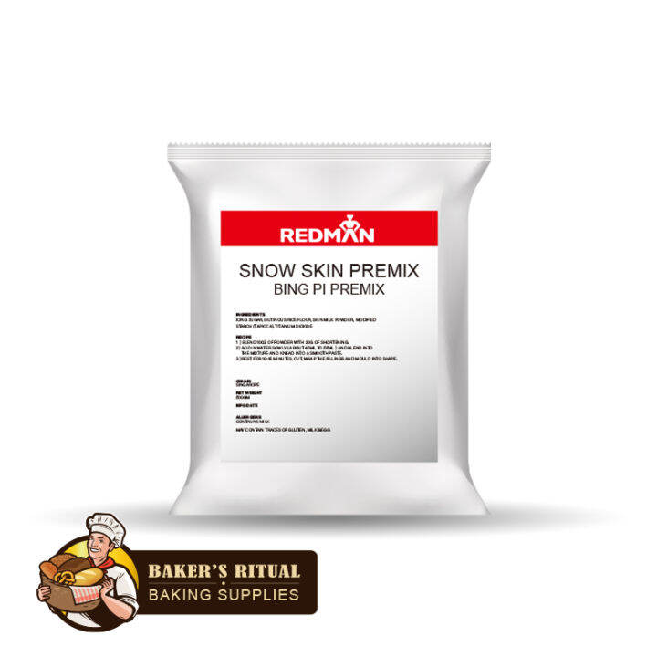 RedMan Snow Skin Premix (BING PI) 冰皮月饼 500G [Halal] | Lazada