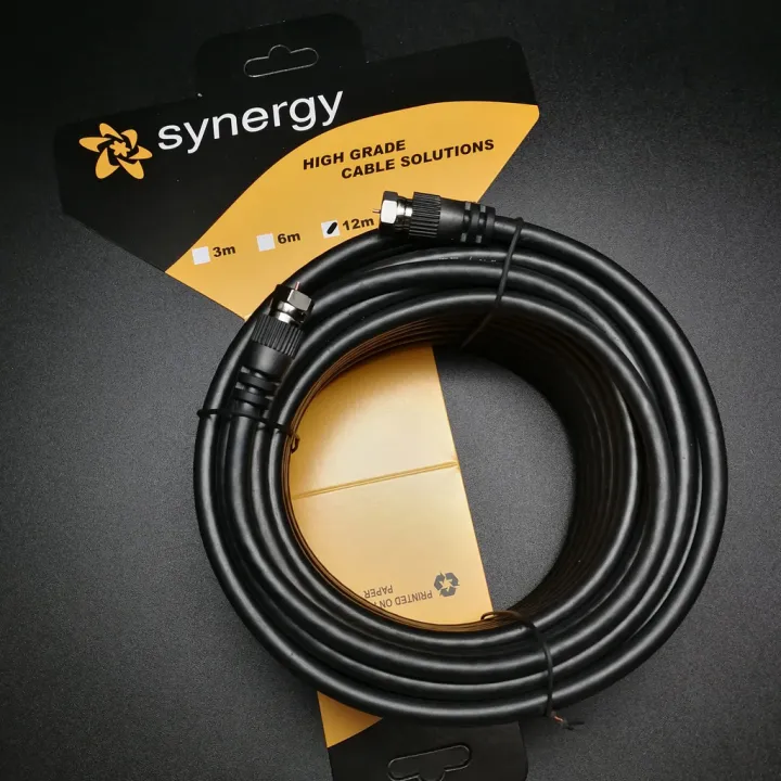 Synergy RG6 Coaxial Coax Cable 12 Meters (SCC-612) | Lazada PH