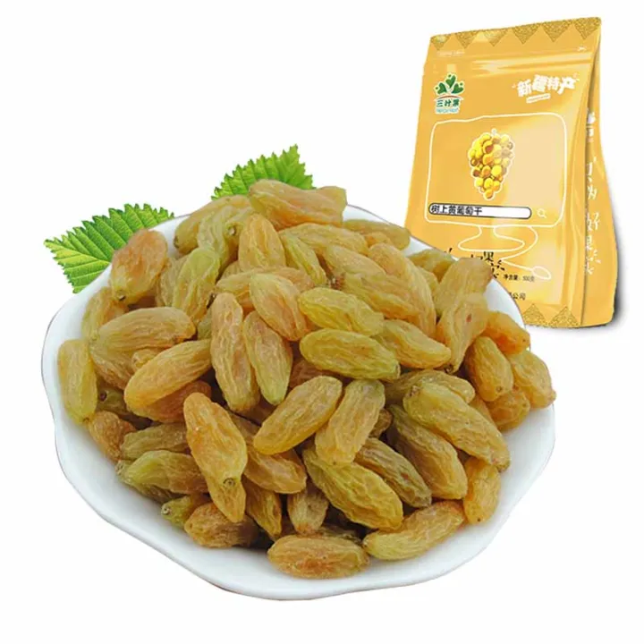 Turpan Raisin Xinjiang Tree Yellow Seedless Grapes Dried Fruit Snacks ...
