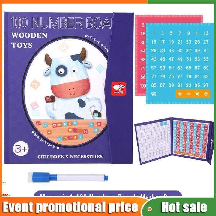 Laminated Educational chart 1-100 Numbers Board mathematics Wooden ...