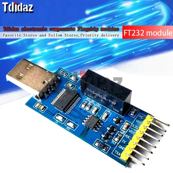 FT232 isolated serial port module USB to TTL USB to serial port ... FT232 isolated serial port module USB to TTL USB to serial port ...