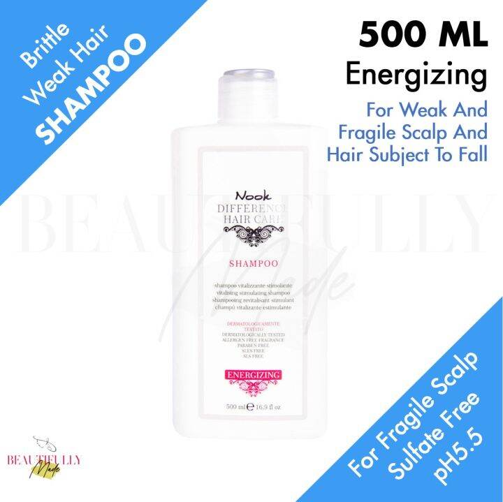 Nook Difference Hair Care Shampoo Energizing 500ml - For Weak And ...