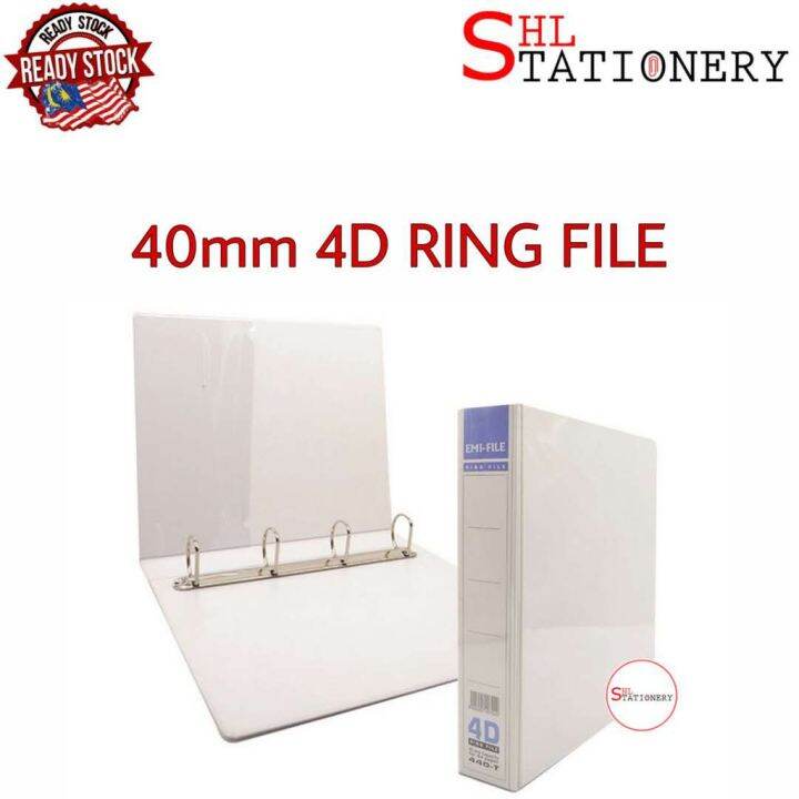 EMI-FILE 40mm PVC 4D Ring File 440-T | Lazada