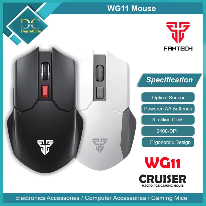 DIGITAL Fantech WG11 Cruiser 2.0 Wireless Mouse Office Mouse Silent ...