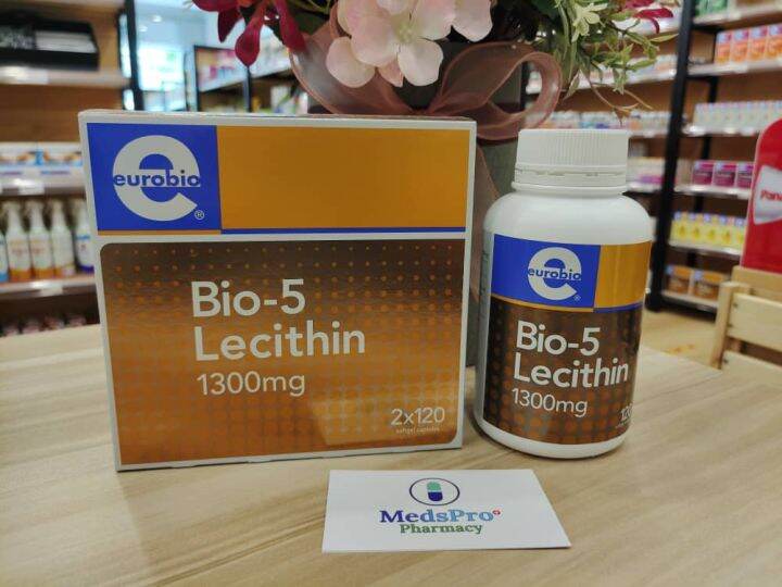 EUROBIO BIO-5 LECITHIN 1300MG CAP 120's/ 2 x 120's Single Pack/Twin ...
