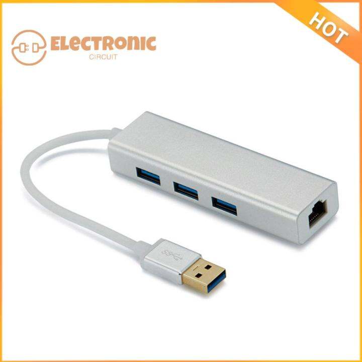 ELECTRONIC CIRCUIT Portable 3 USB 3.0 Port 10/100/1000M RJ45 Interface ...