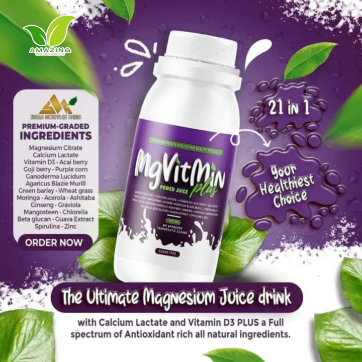 MgVit Min Plus Power Juice 350ml With 19 Power-packed Ingredients ...