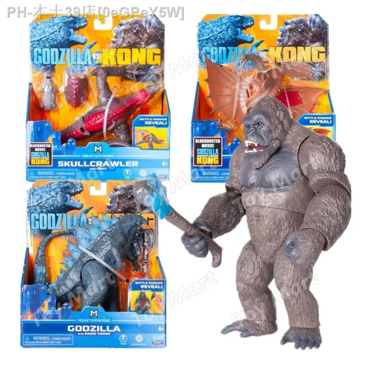 Godzilla vs Kong 2021 Original Movie Action Figure Godzilla / King Kong ...