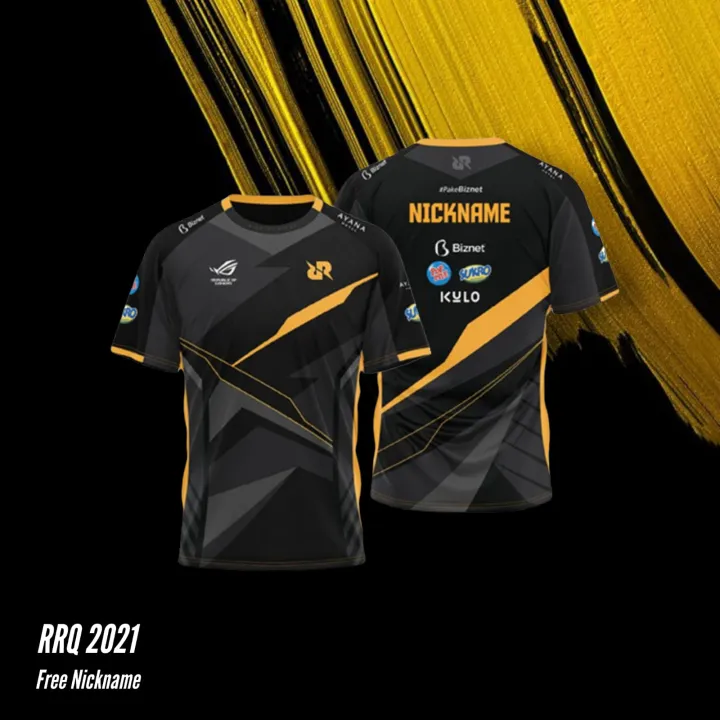 Jersey Kaos Baju RRQ Gaming Esport free nick name dan desain custom ...