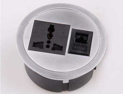 New desktop socket outlet Computer Table Wire Hole Cover table cable ...