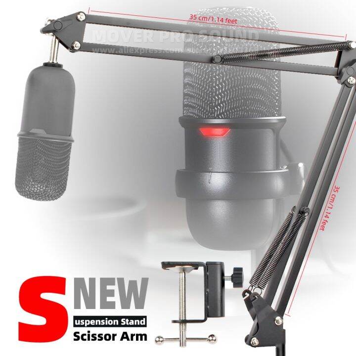 Tabletop Suspension Mic Scissor Boom Arm Bracket สำหรับ Hyperx Solocast ...