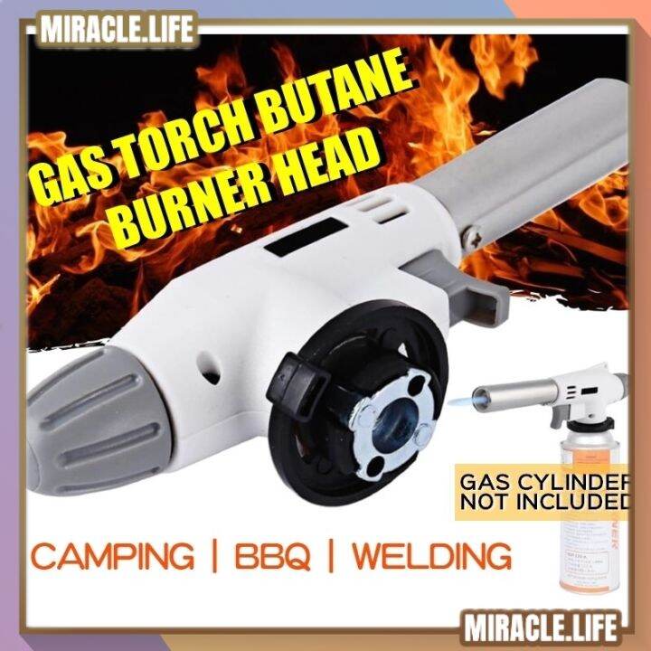 (HEAD ONLY) Multipurpose Torch Butane Burner Head Camping Gas Welding ...